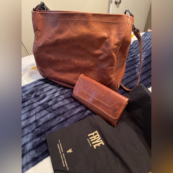 Frye | Bags | Melissa Frye Melissa Hobo Bag And Melissa Fold Wallet ...